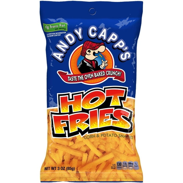 Andy Capps Brand Hot Fries Chips, Pack of 7, 3 oz Each - Walmart.com