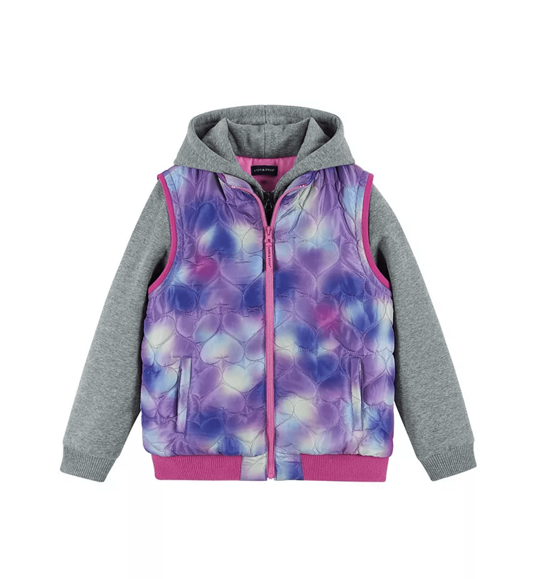 Andy & Evan Child Little Girls Two-Fer Vest Jacket Size 7 - Walmart.com
