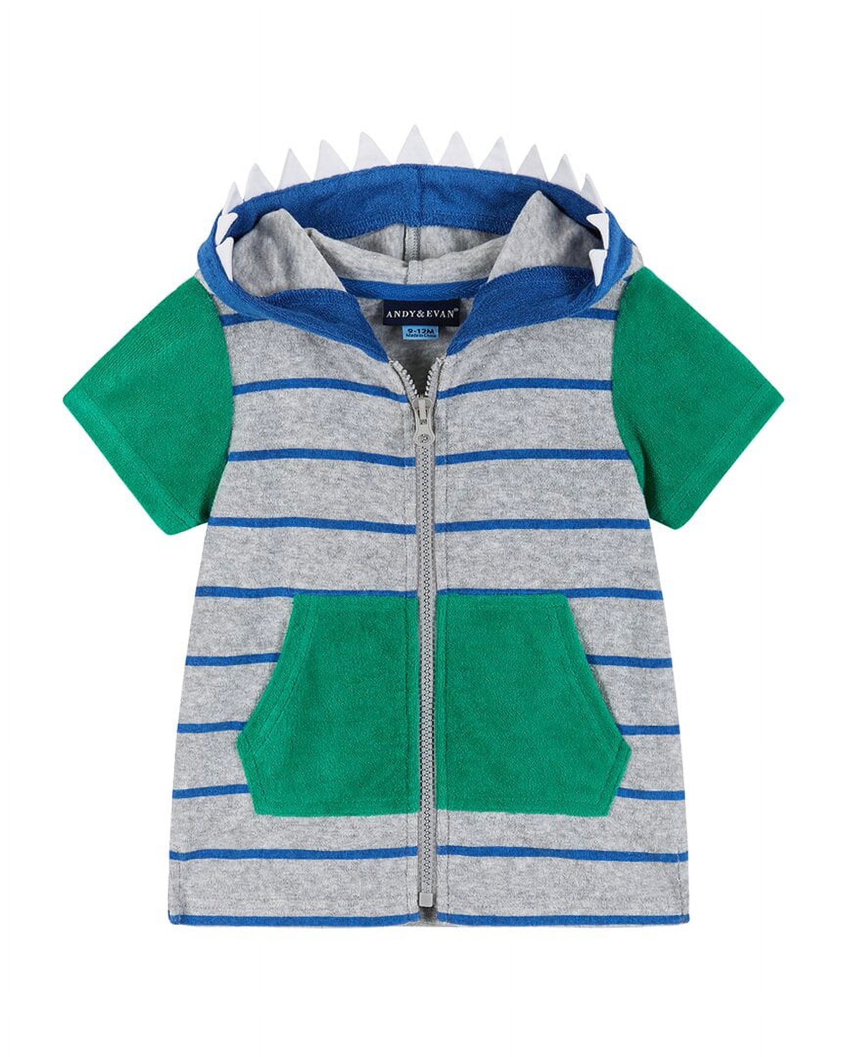 Andy & Evan boys Terry Zip-Up Hoodie Cover-Up, 3T, Grey - Walmart.com