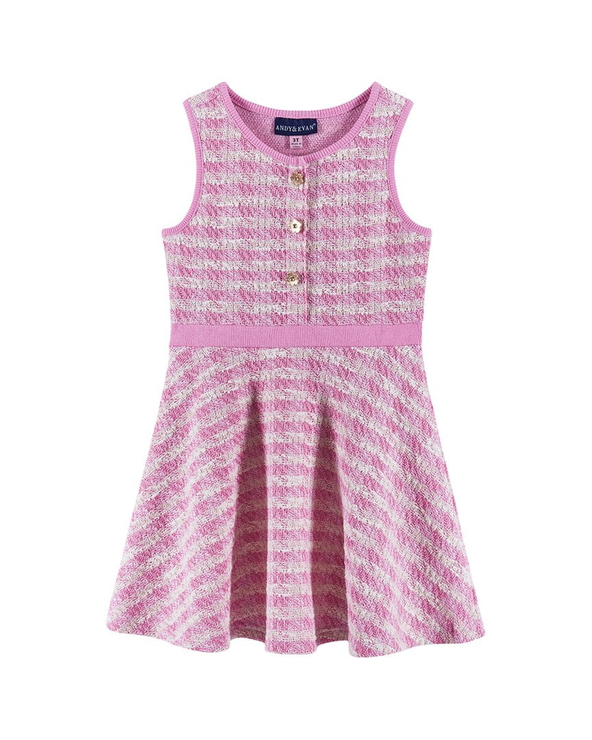 Andy & Evan girls Knit Tweed Dress, 3T, Pink - Walmart.com