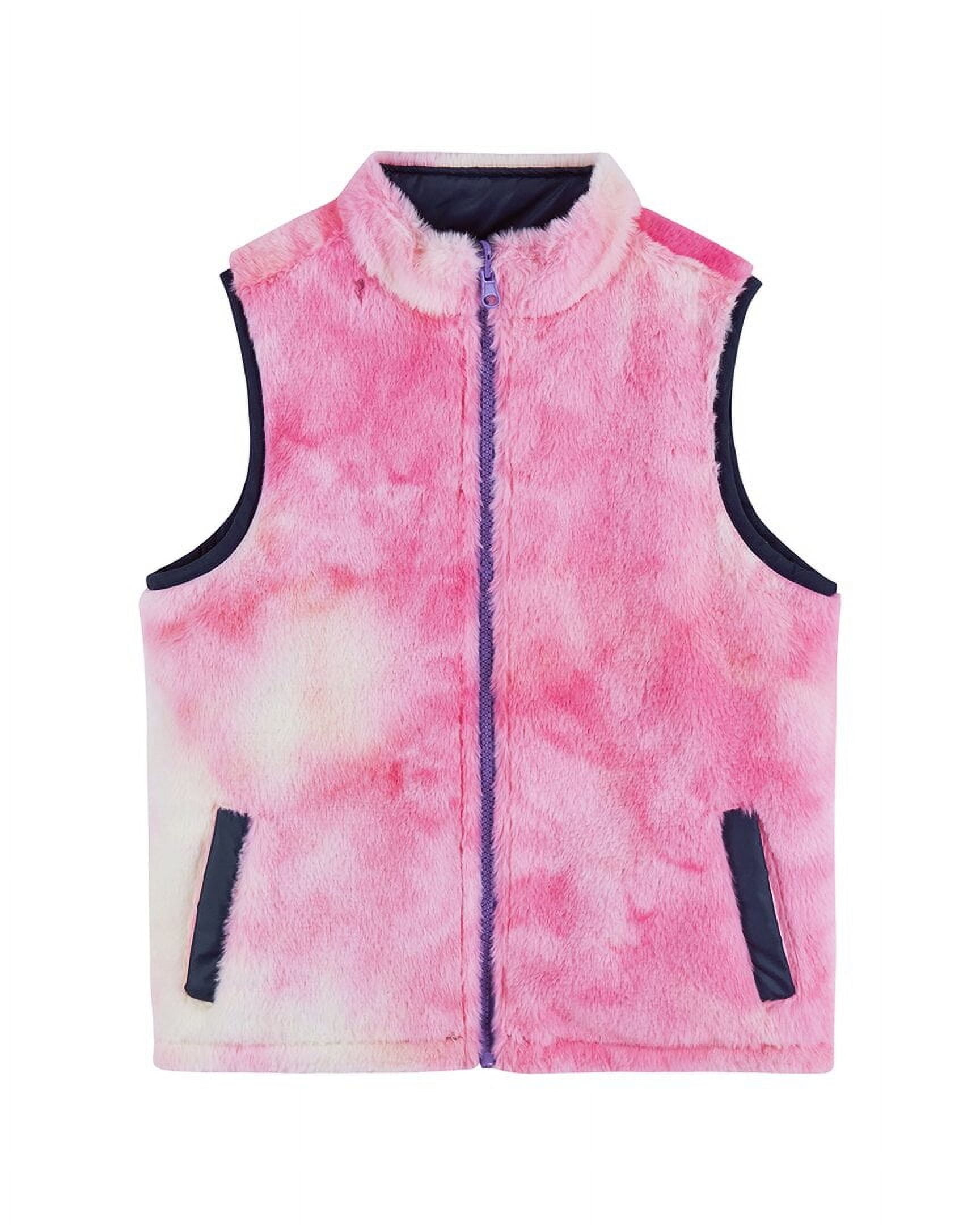 Andy & Evan girls Reversible Sherpa Vest, 2T, Pink - Walmart.com