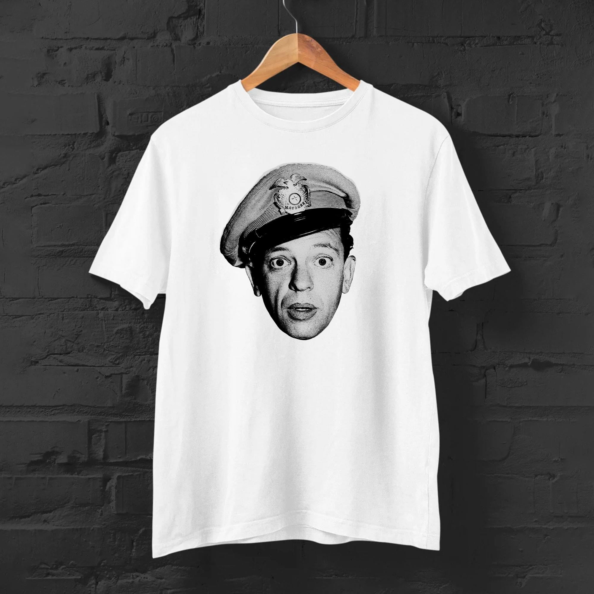 Andy Griffith Show Barney Head T Shirt Mens Licensed Classic TV ...