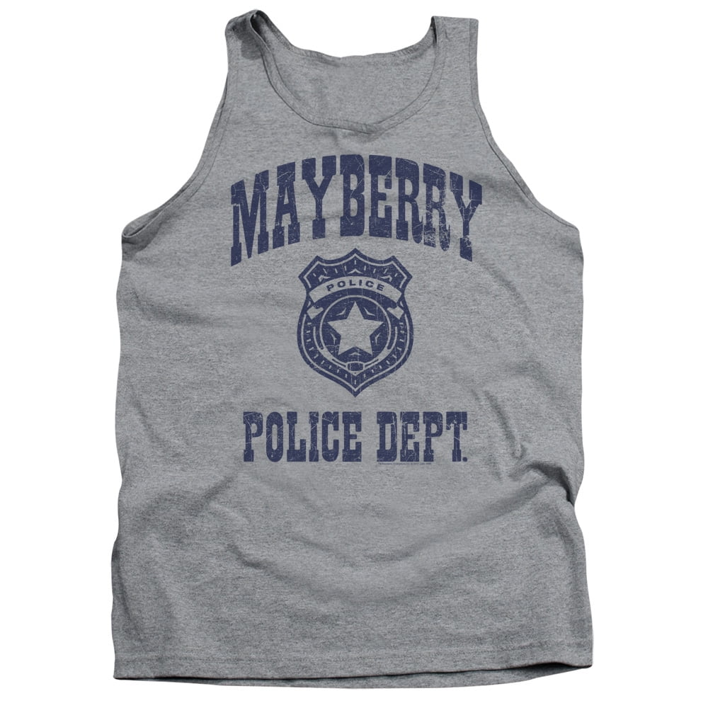 Andy Griffith Show Mayberry Police Adult Tank Top Athletic Heather ...