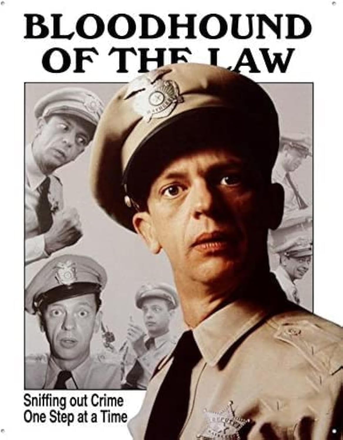 Andy Griffith Show Tin Metal Tin Sign : Barney Fife Bloodhound 8X12 ...