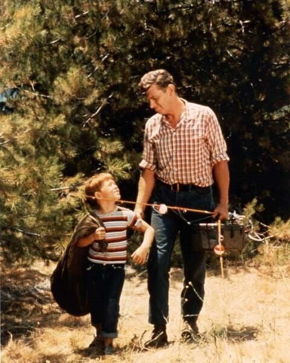 Andy Griffith Show iconic opening scene Andy & Opie go fishing 4x6 inch ...