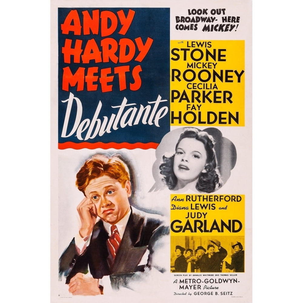 Andy Hardy Meets Debutante Us Poster From Left: Mickey Rooney Judy ...