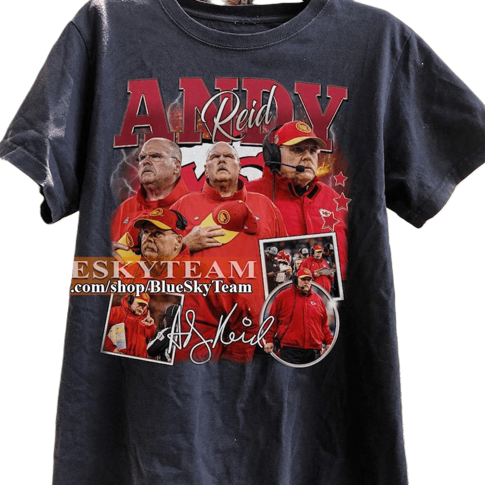 Andy Reid Shirt, Football shirt, Classic 90s Graphic Shirt, Unisex, Vintage Bootleg, Gift, Retro ...