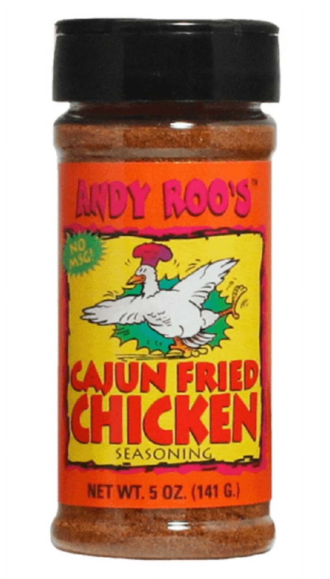 Andy Roo's Cajun Fried SSF20 Chicken Seasoning, 5 Ounce Shaker ...