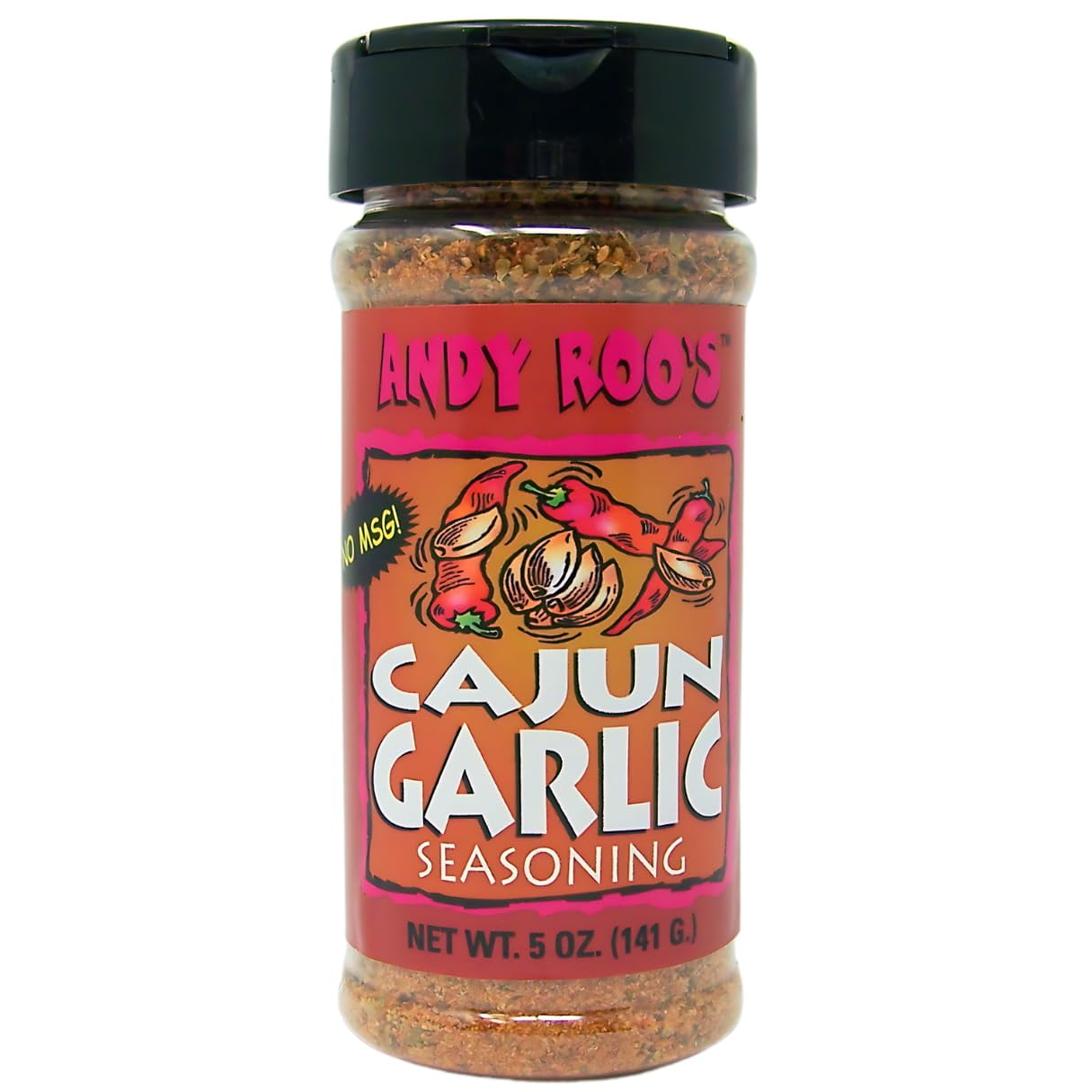 Andy Roo's Cajun Garlic AIF4 Seasoning, 5 Ounces - No MSG - Walmart.com