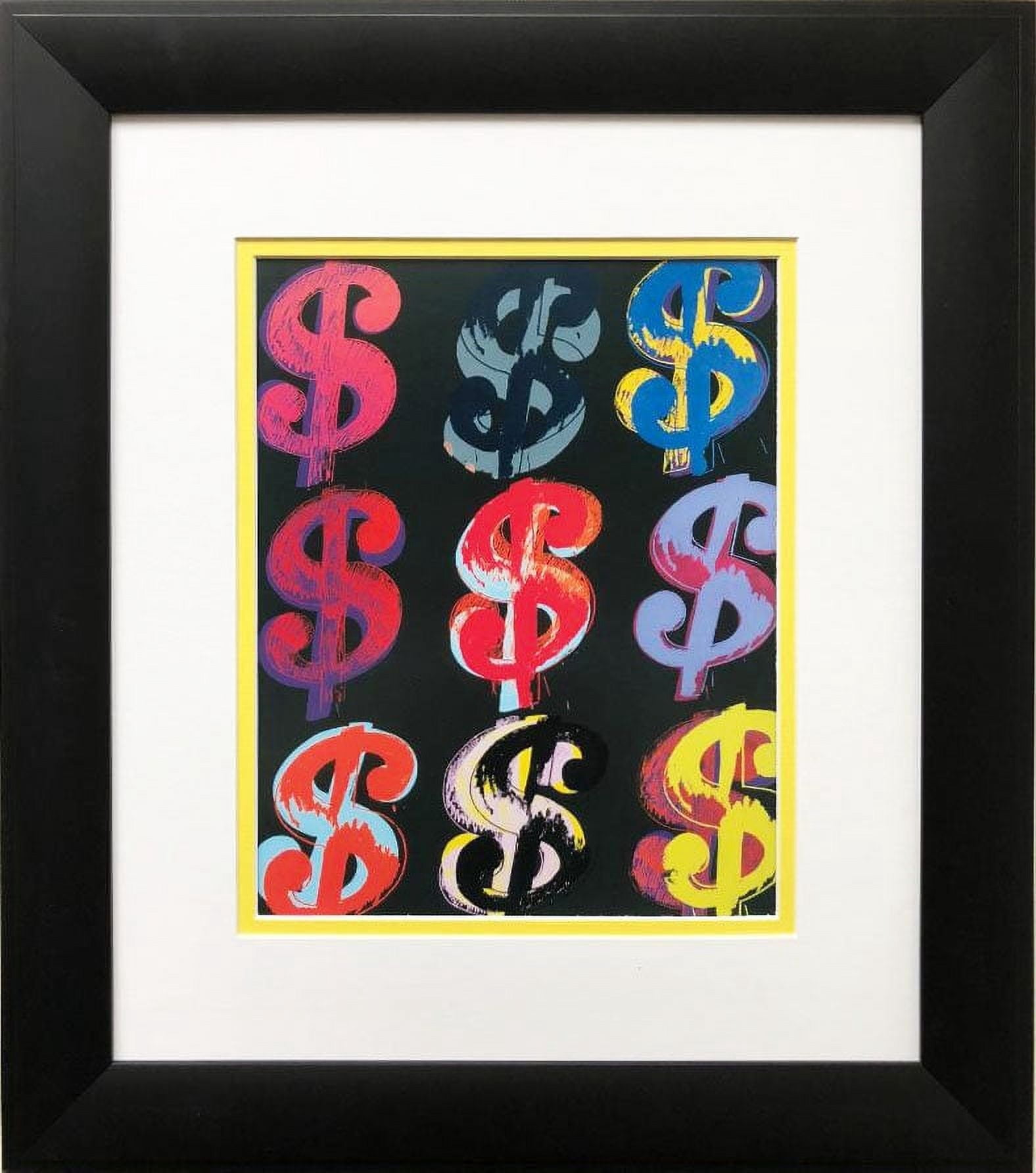 Andy Warhol "9 Dollars" CUSTOM FRAMED Pop Art Lithograph Generic ...