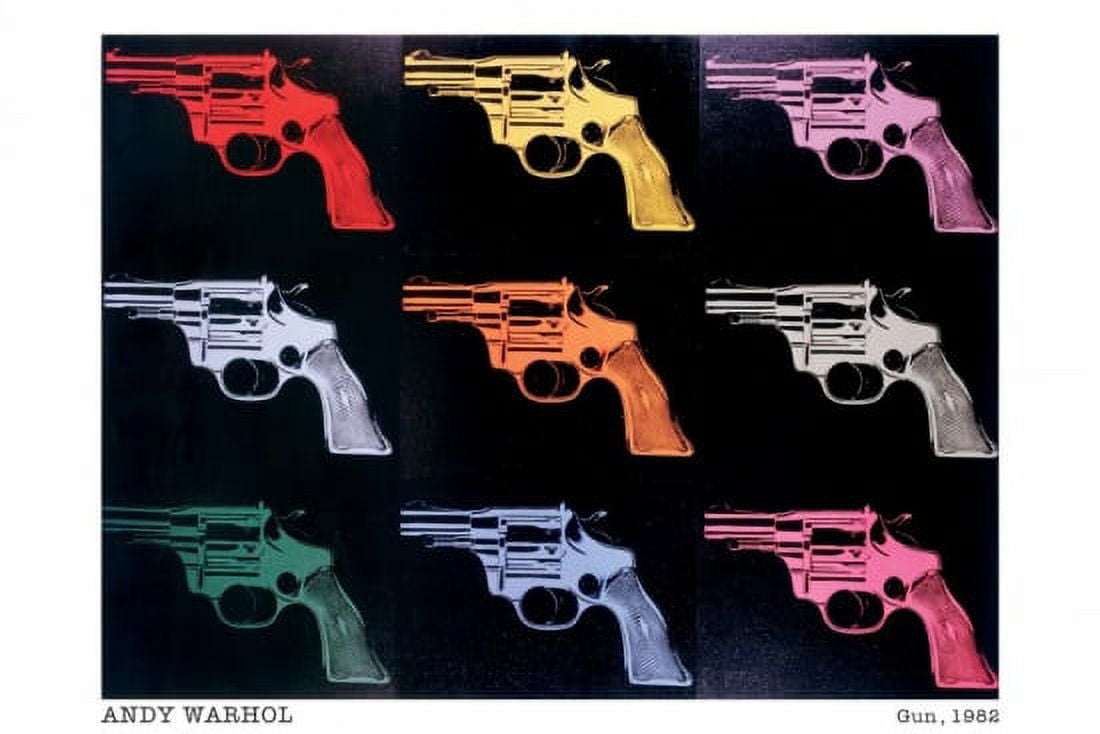 Andy Warhol Guns Gun 1982 Poster (24 x 36) - Walmart.com