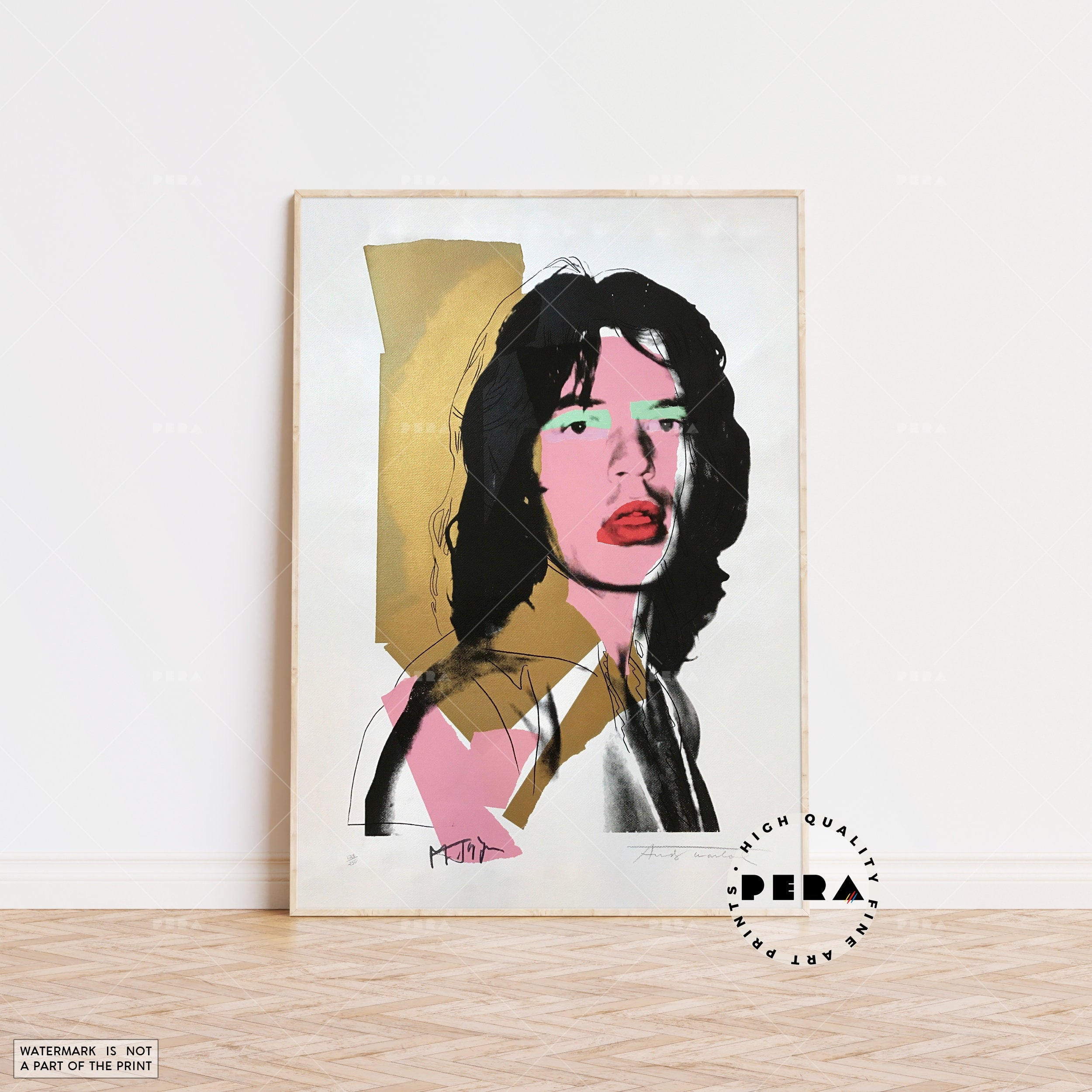 Andy Warhol, Mick Jagger 1975, Andy Warhol Print, Pop Art, Retro Poster ...