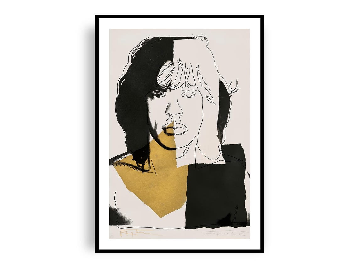 Andy Warhol Mick Jagger 7 Giclee Pop Art Wall Decor, Unframed Canvas ...