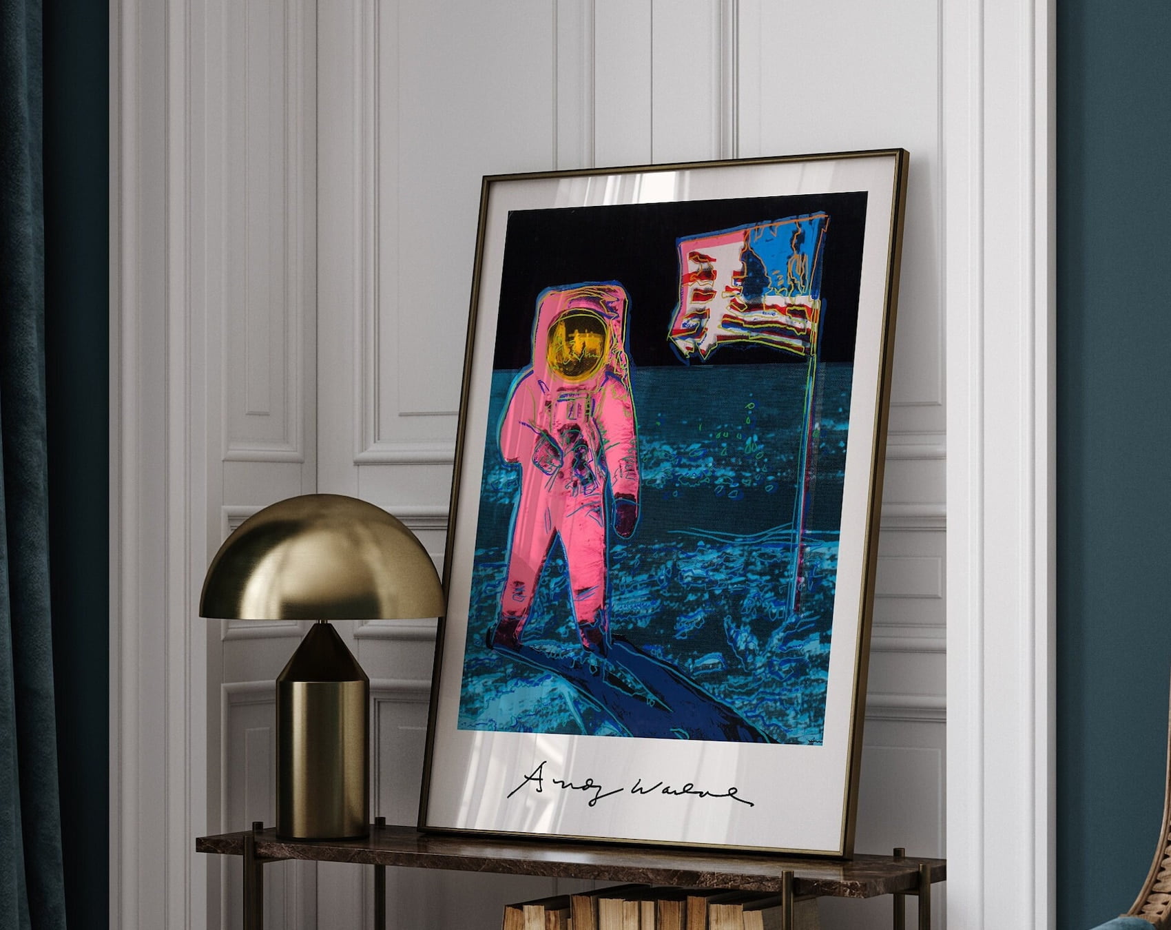 Andy Warhol Moonwalk pop art poster, Andy Warhol Moonwalk Print, Andy ...