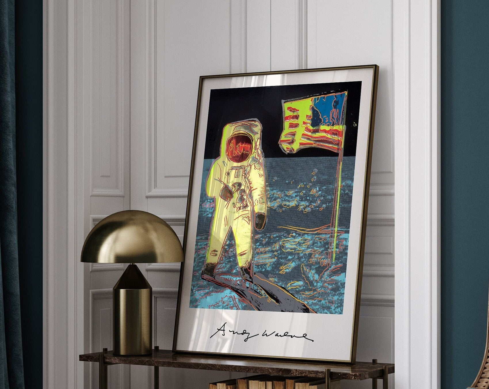 Andy Warhol Moonwalk pop art poster, Andy Warhol Moonwalk Print, Andy ...