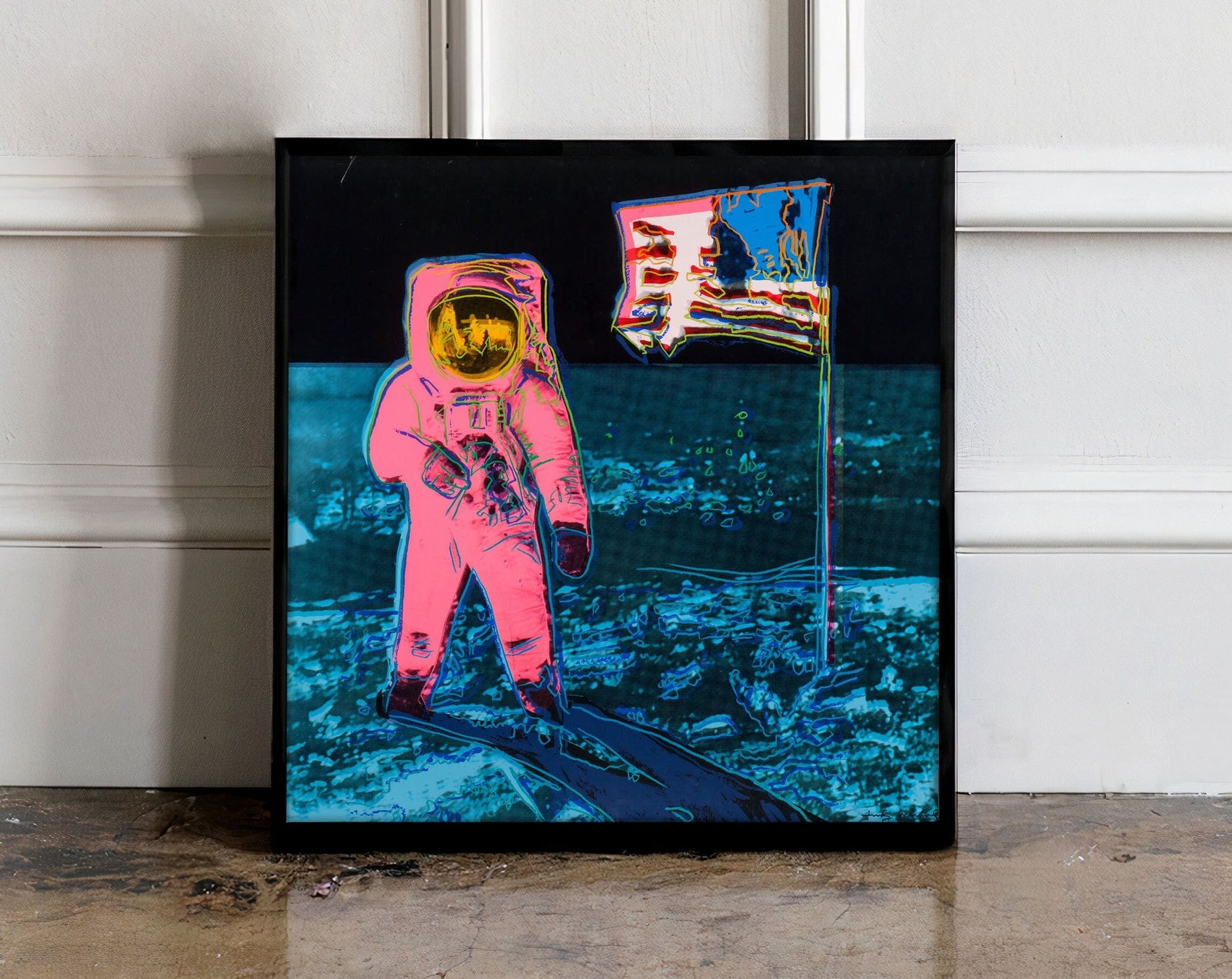 Andy Warhol Moonwalk pop art poster, Andy Warhol Moonwalk Print, Andy ...