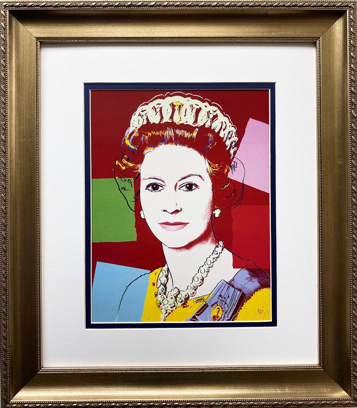 Andy Warhol "Queen Elizabeth II" 1985 FRAMED Pop Art Generic - Walmart.com