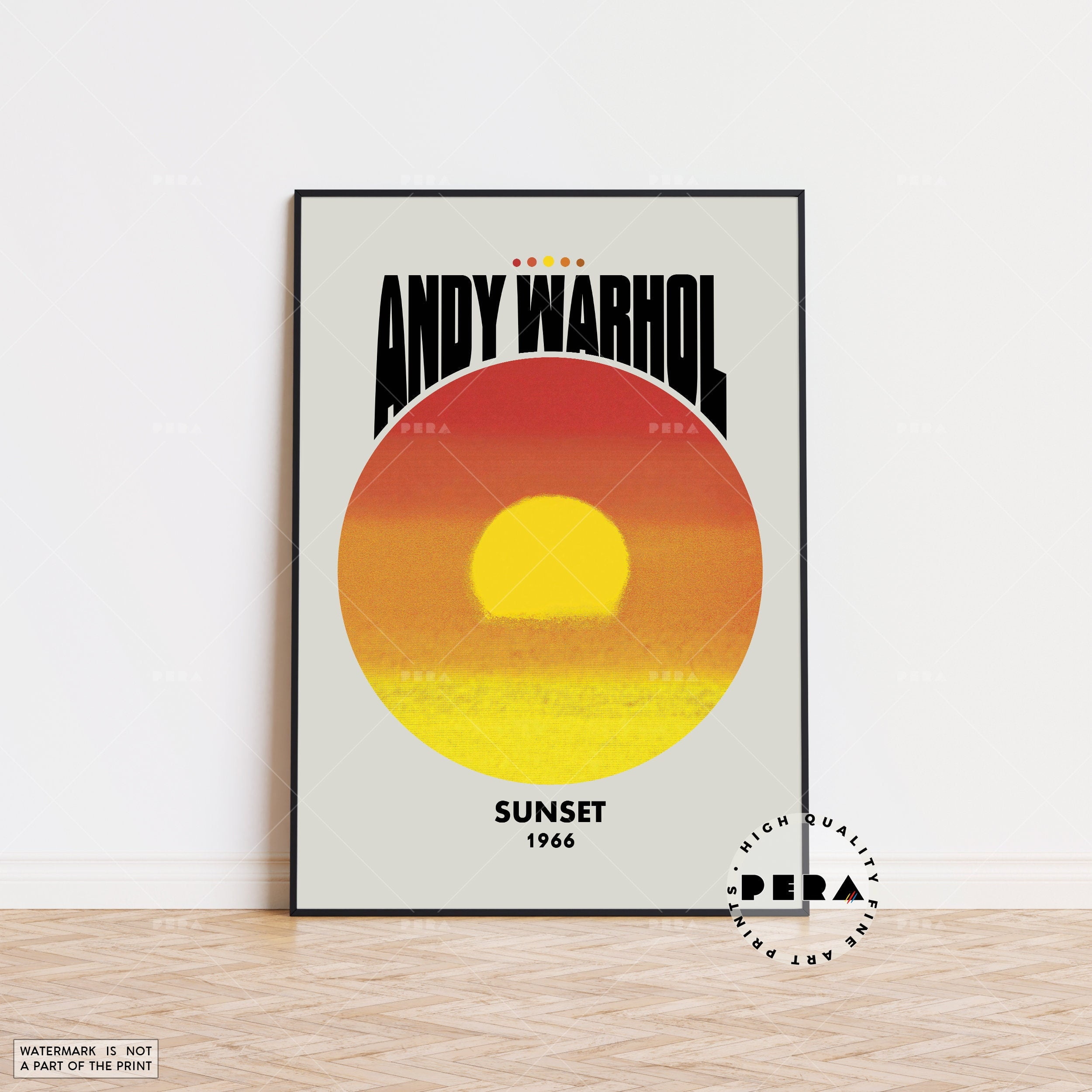 Andy Warhol, Sunset Series 1966, Andy Warhol Print, Pop Art, Retro ...
