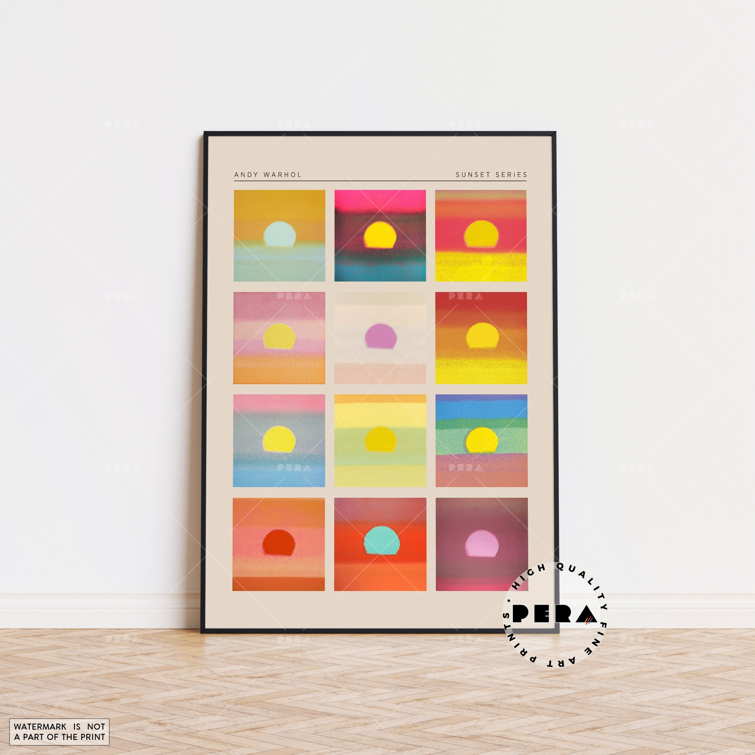 Andy Warhol, Sunset Series, Andy Warhol Print, Pop Art, Retro Poster ...