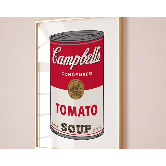 Andy Warhol Tomato Soup Pop Art Poster Andy Warhol Tomato Soup Print ...