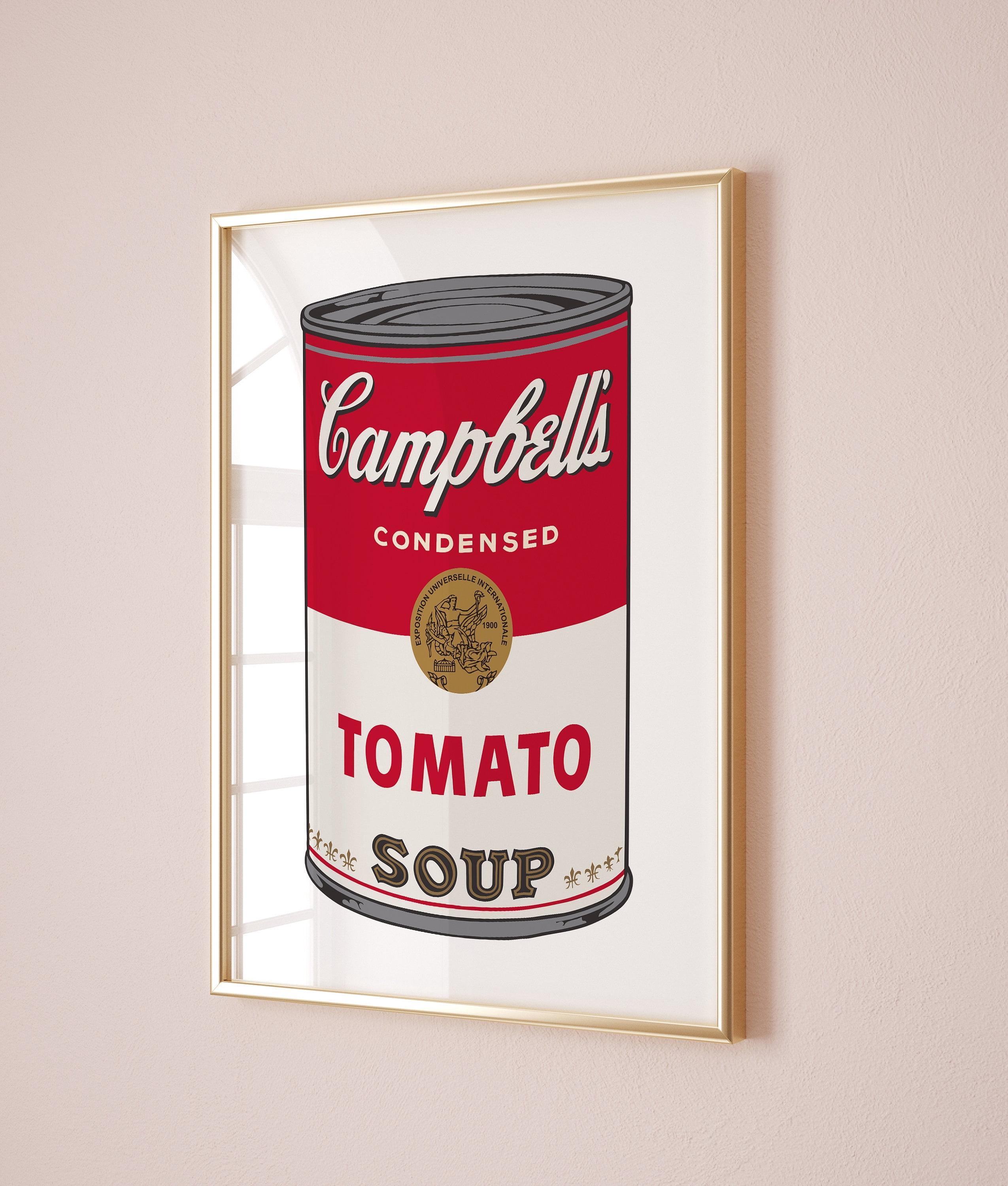 Andy Warhol Tomato Soup Pop Art Poster, Andy Warhol Tomato Soup Print ...