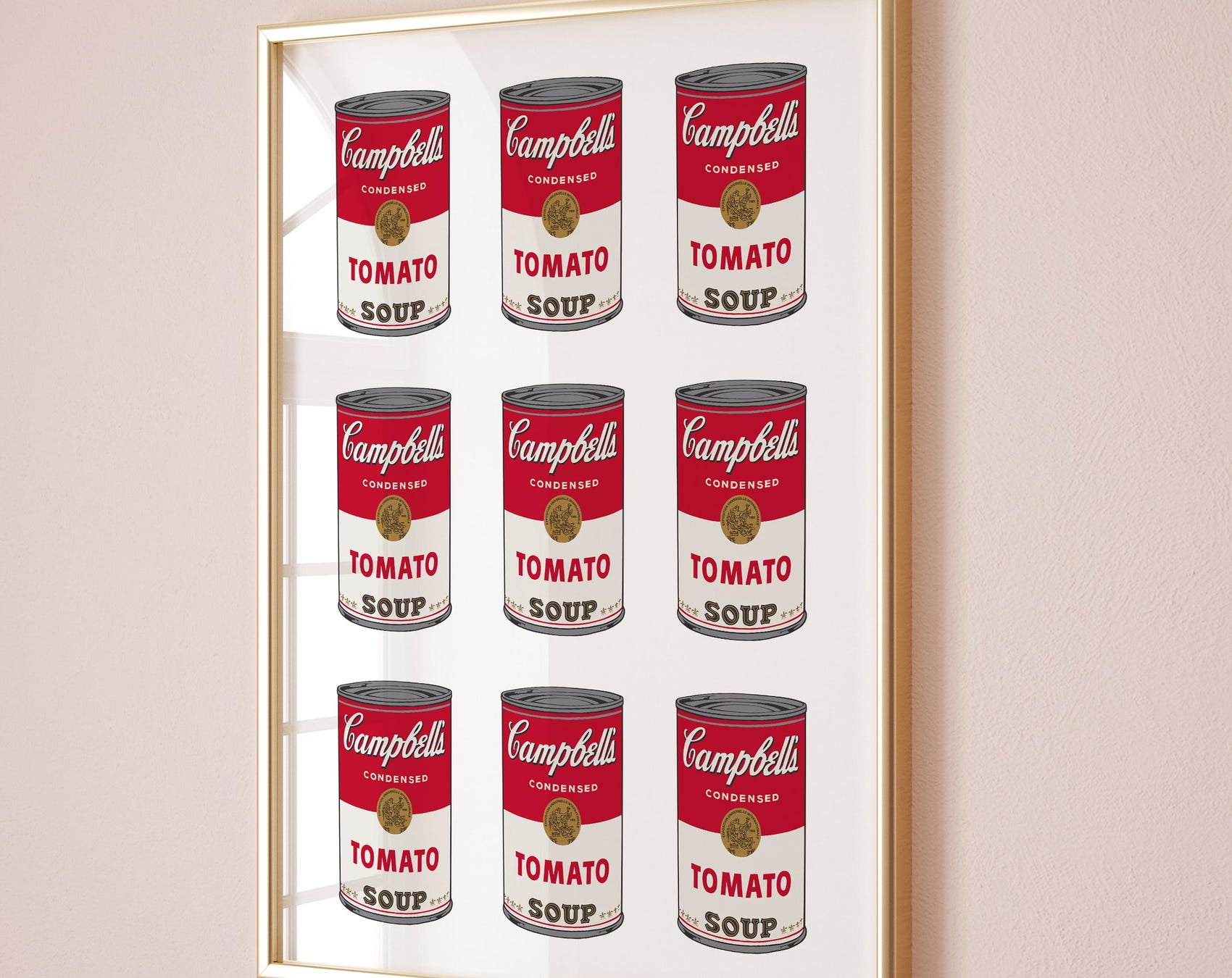 Andy Warhol Tomato Soup pop art poster, Andy Warhol Tomato Soup Print ...