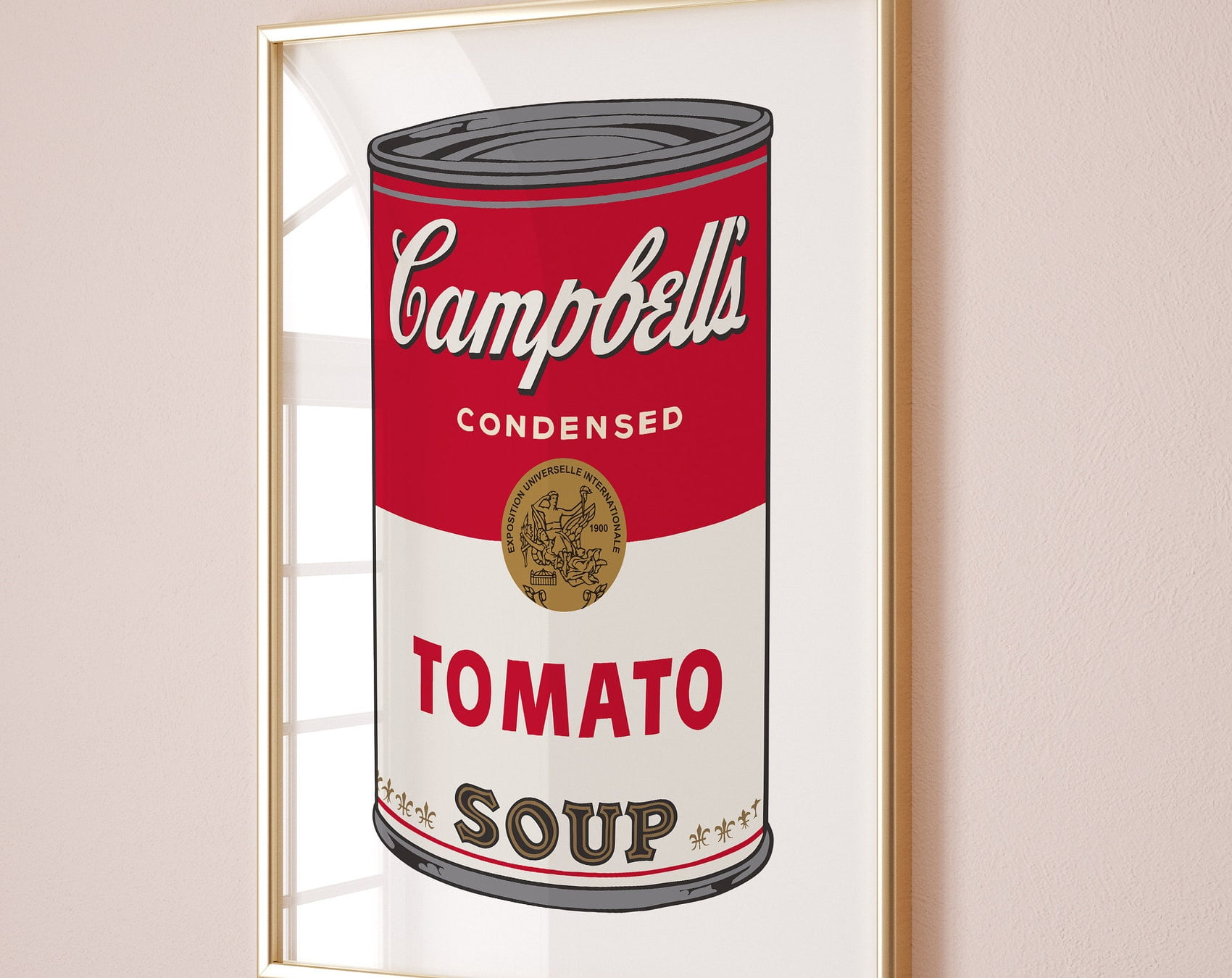 Andy Warhol Tomato Soup pop art poster, Andy Warhol Tomato Soup Print ...
