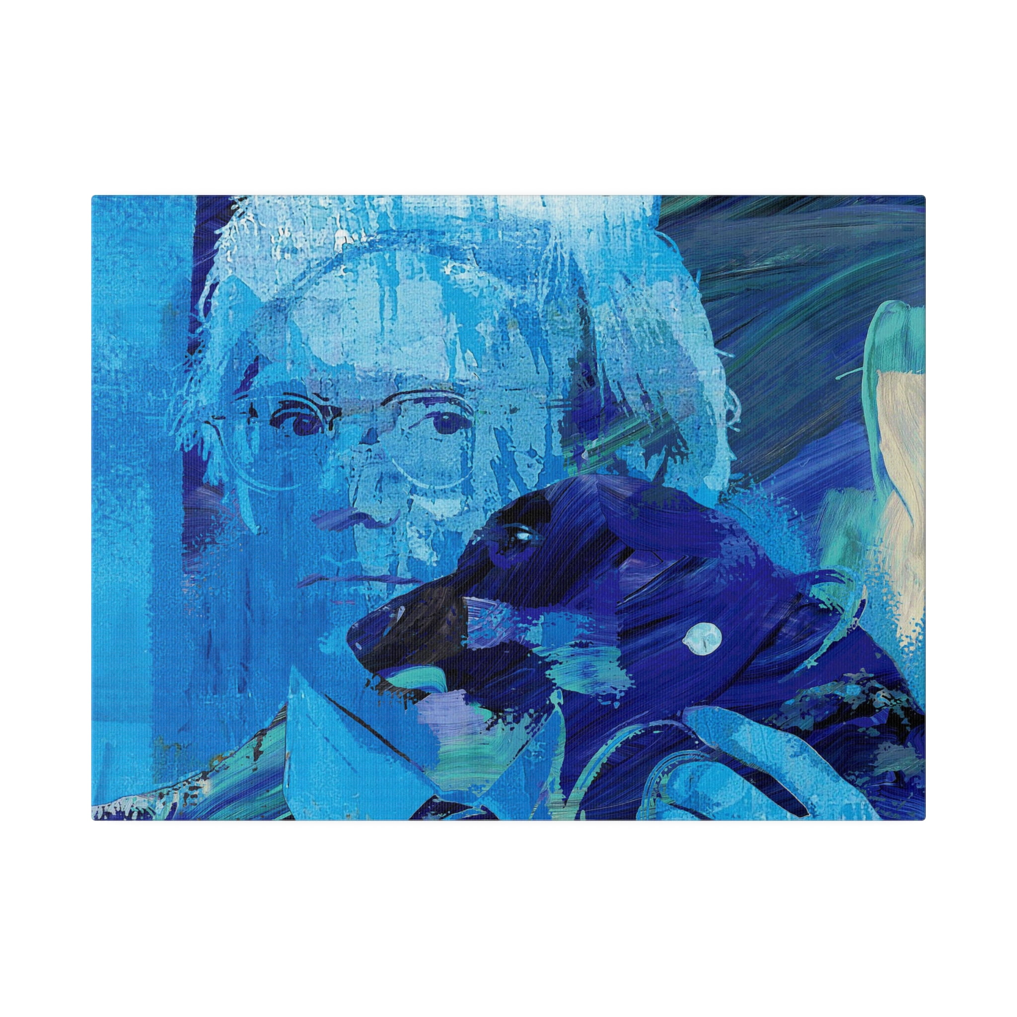 Andy Warhol and Archie Canvas Wall Art - Pop Art by Stephen Chambers ...