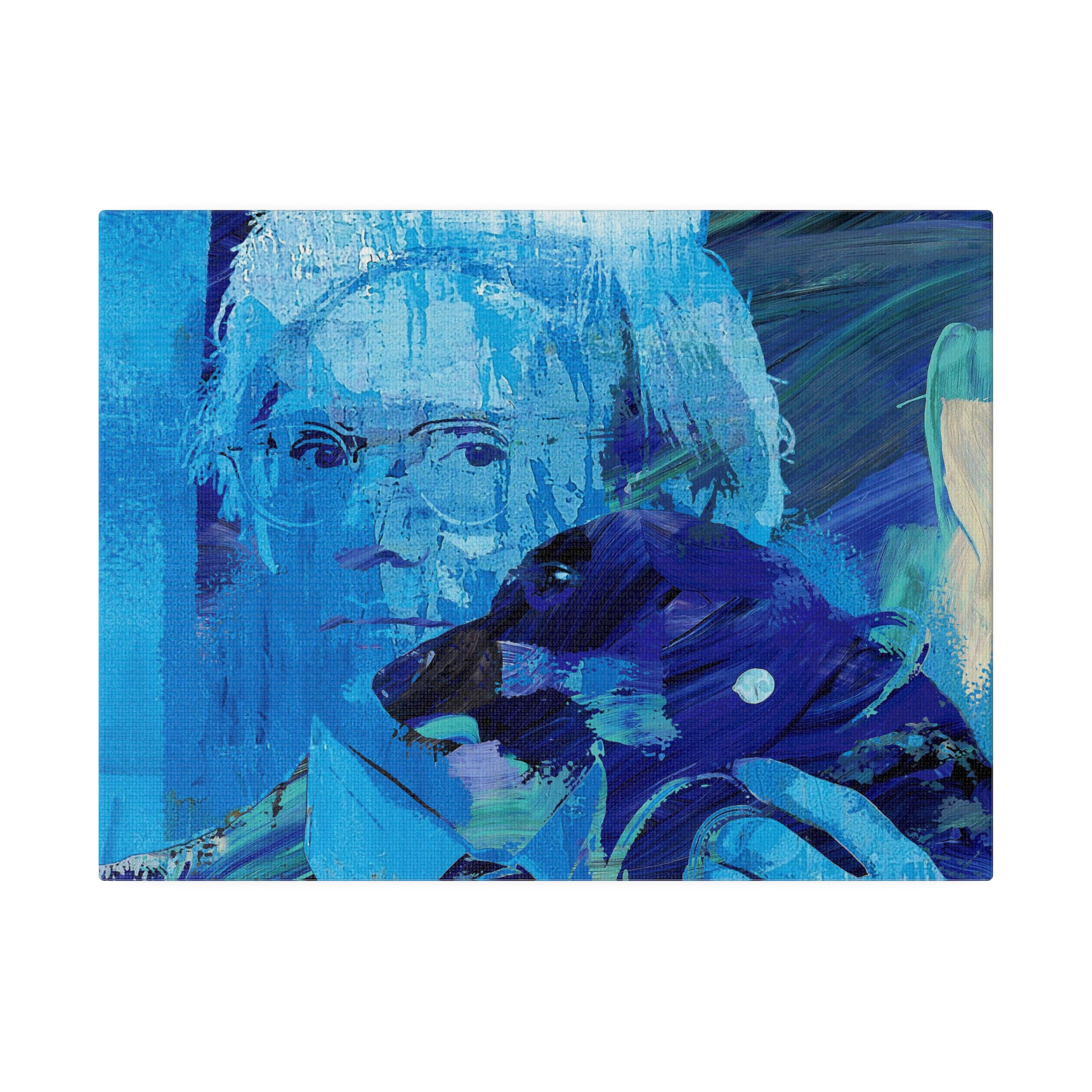 Andy Warhol and Archie Canvas Wall Art - Pop Art by Stephen Chambers ...