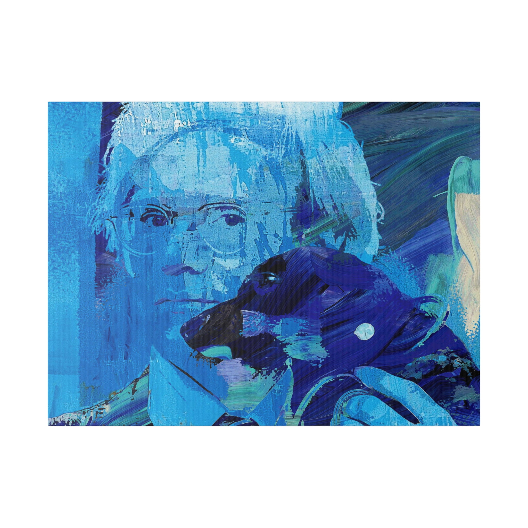 Andy Warhol and Archie Canvas Wall Art - Pop Art by Stephen Chambers ...