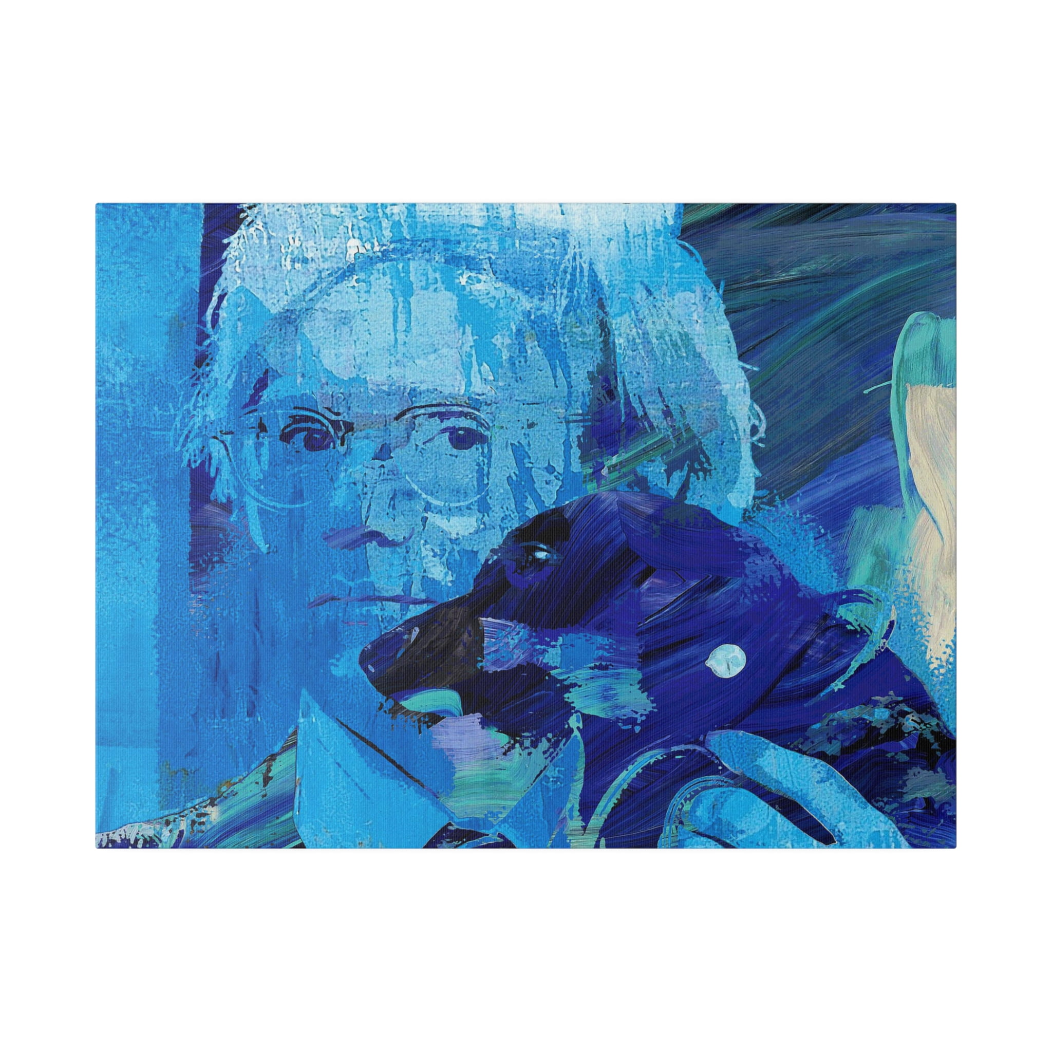 Andy Warhol and Archie Canvas Wall Art - Pop Art by Stephen Chambers ...