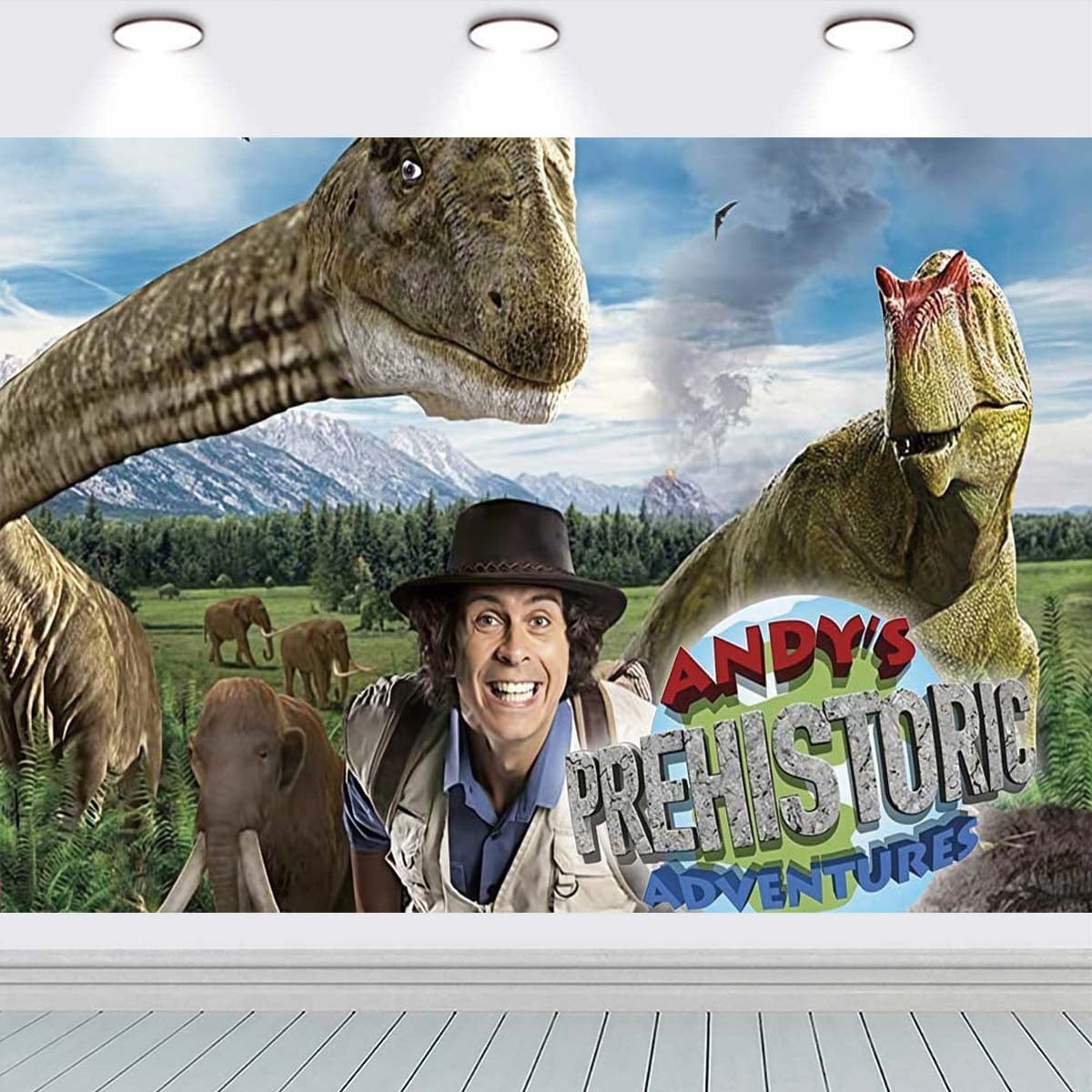 Andy's Dinosaur Adventure Post school Wall Decor Birthday Banner ...