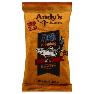 Andy's Seasoned Golden Fish and Shrimp Batter, Breading Fry Seafood, 10 ...