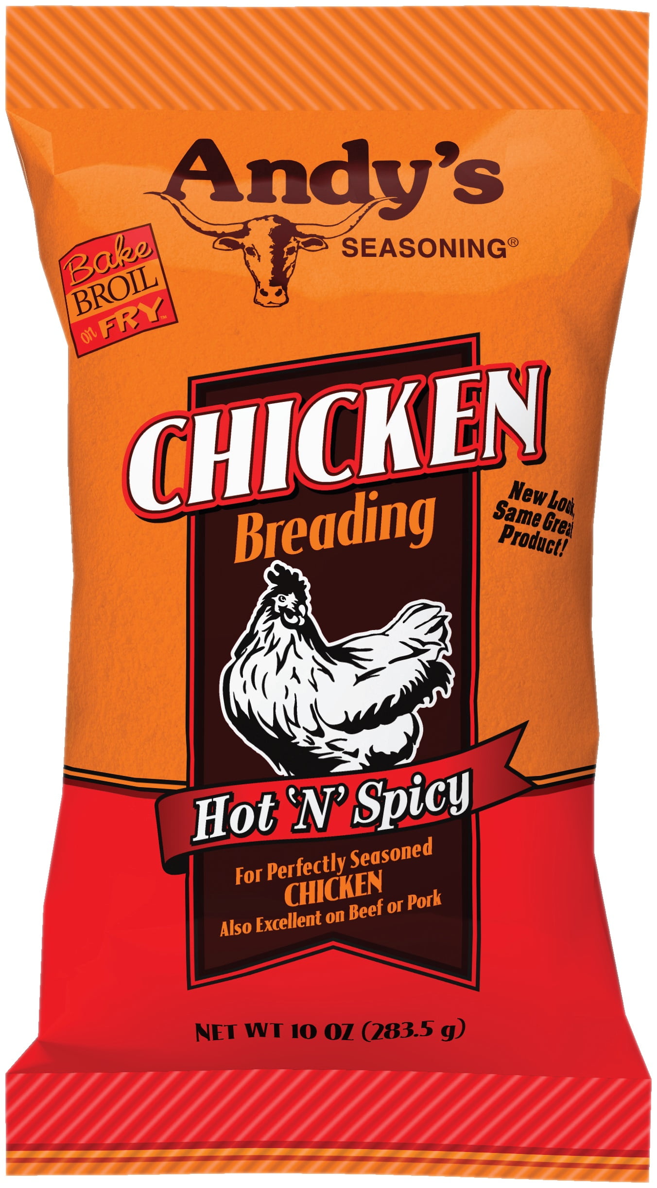 Andy's Hot 'N' Spicy Chicken Breading Fry Mix, 2-Pack 10 oz. Bags ...