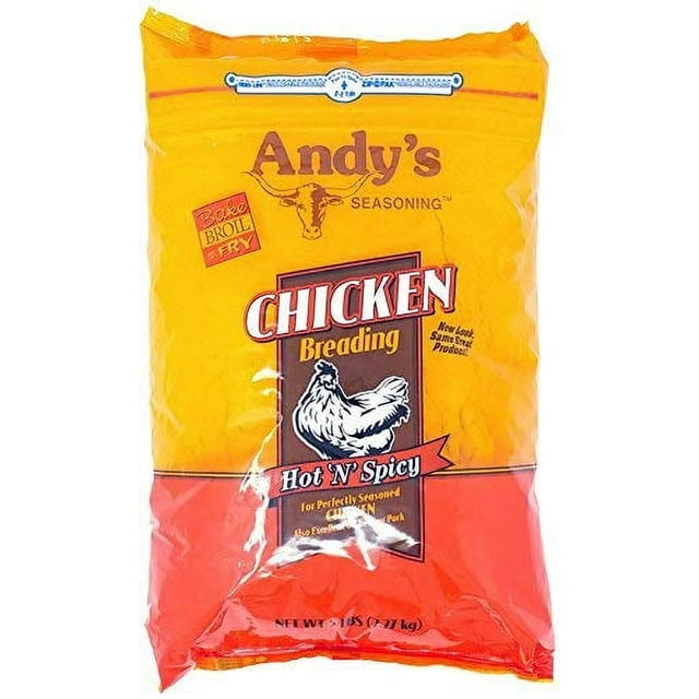 Andy's Seasoning Hot n Spicy Chicken Breading 5 Lb Bag - Walmart.com