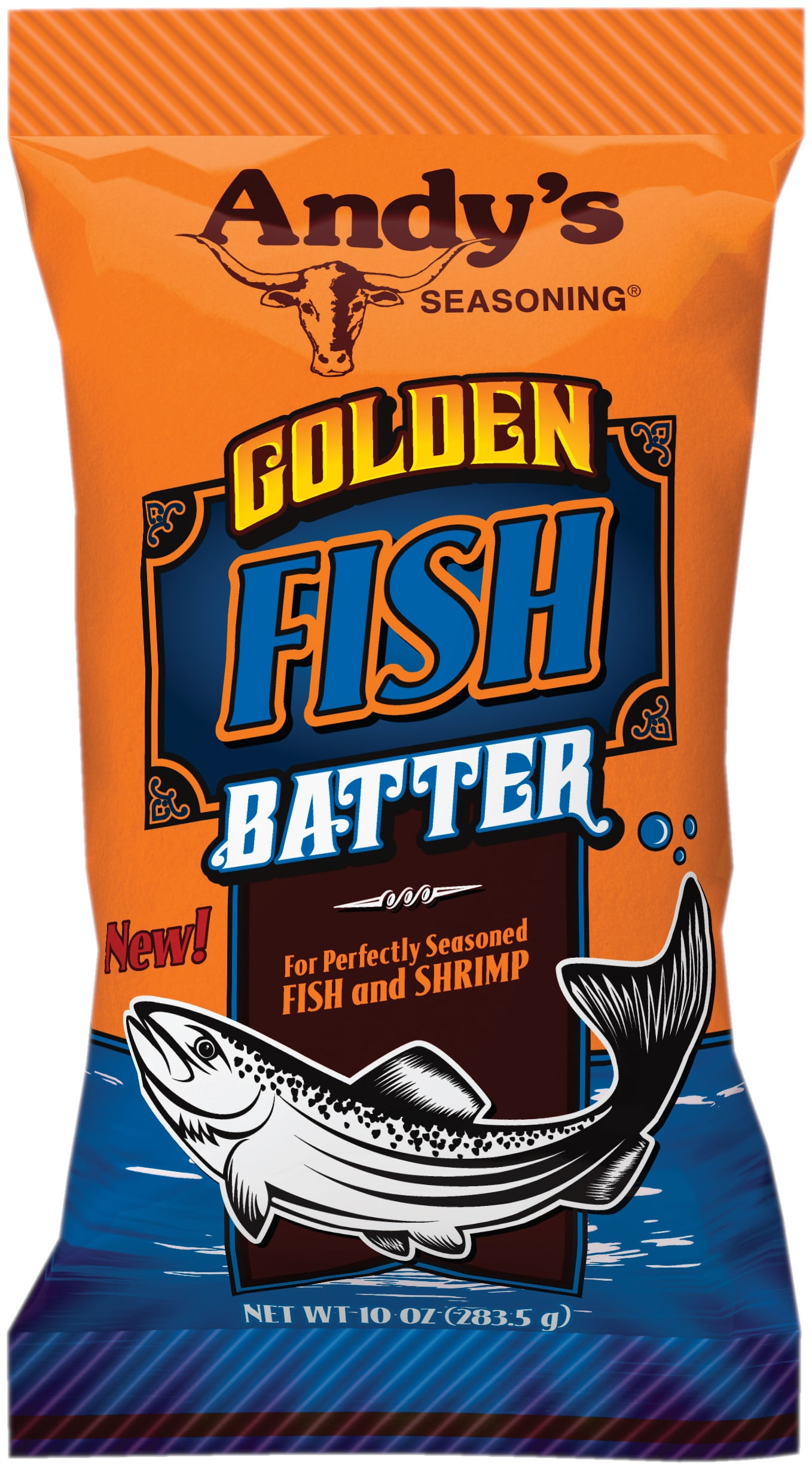 Andy's Quality Golden Fish Breading for Seafood, 2-Pack 10 oz. Bags ...