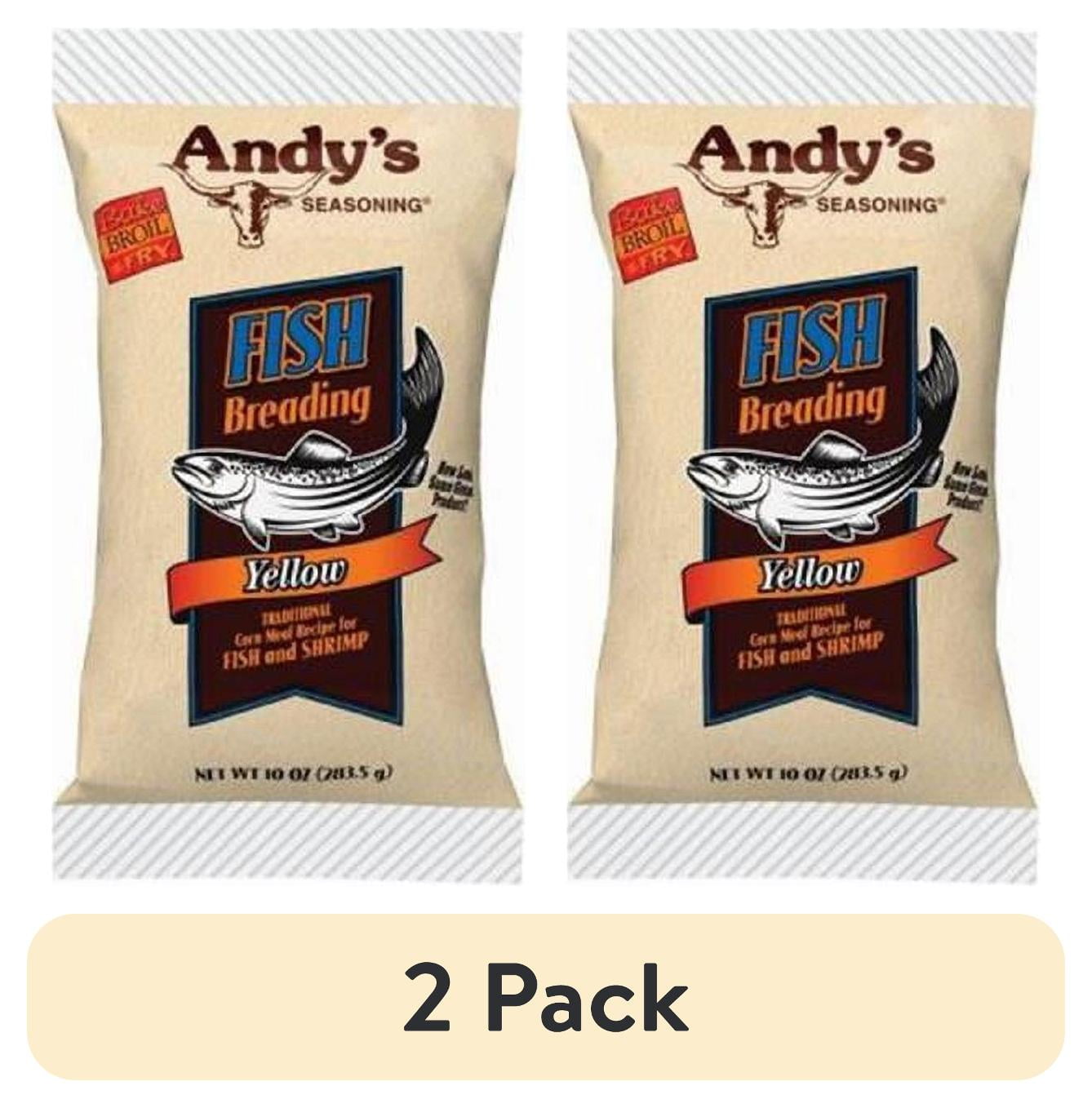 (2 pack) Andy's Seasoning Yellow Fish Breading, 10 Oz - Walmart.com
