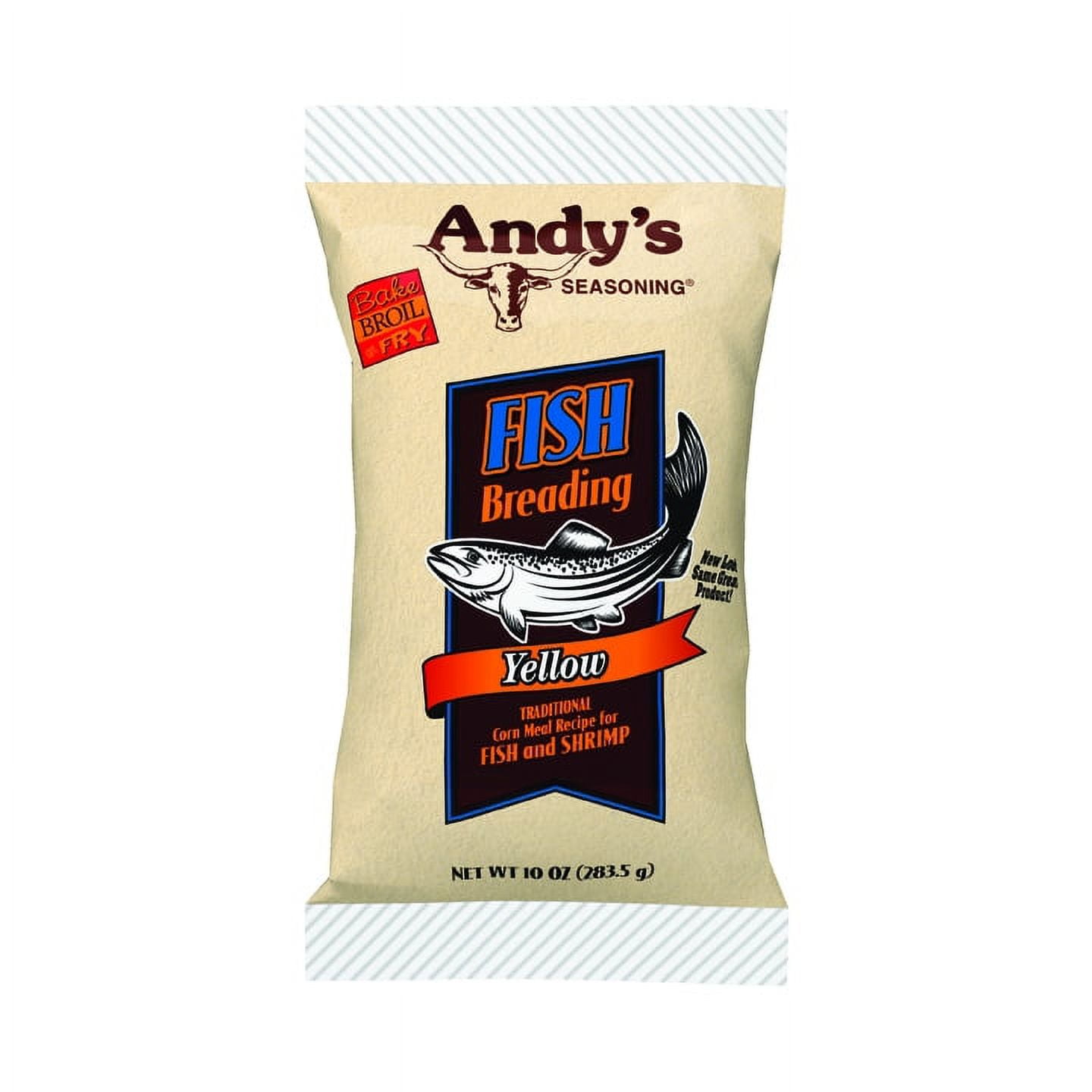 Andy's Yellow Fish Breading, 10 oz (Pack of 6) - Walmart.com