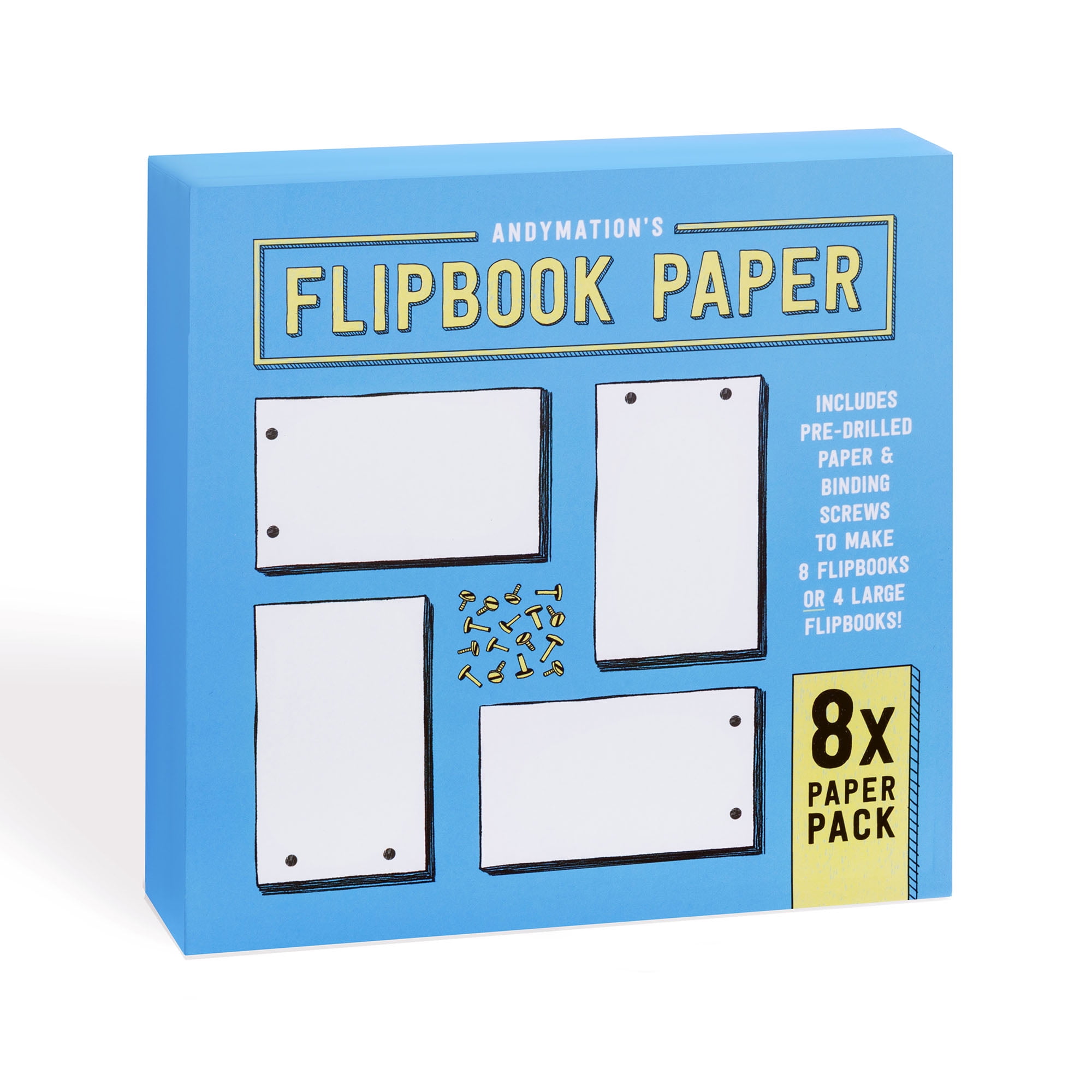 Andymation Pre-drilled Flipbook Paper, 480 Sheets - Walmart.com