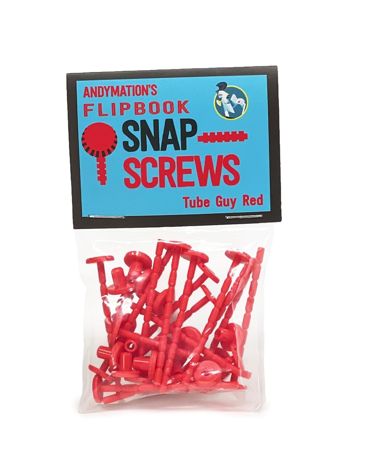 Andymation Snap Screws Red for Binding Animated flipbooks Together C29 ...