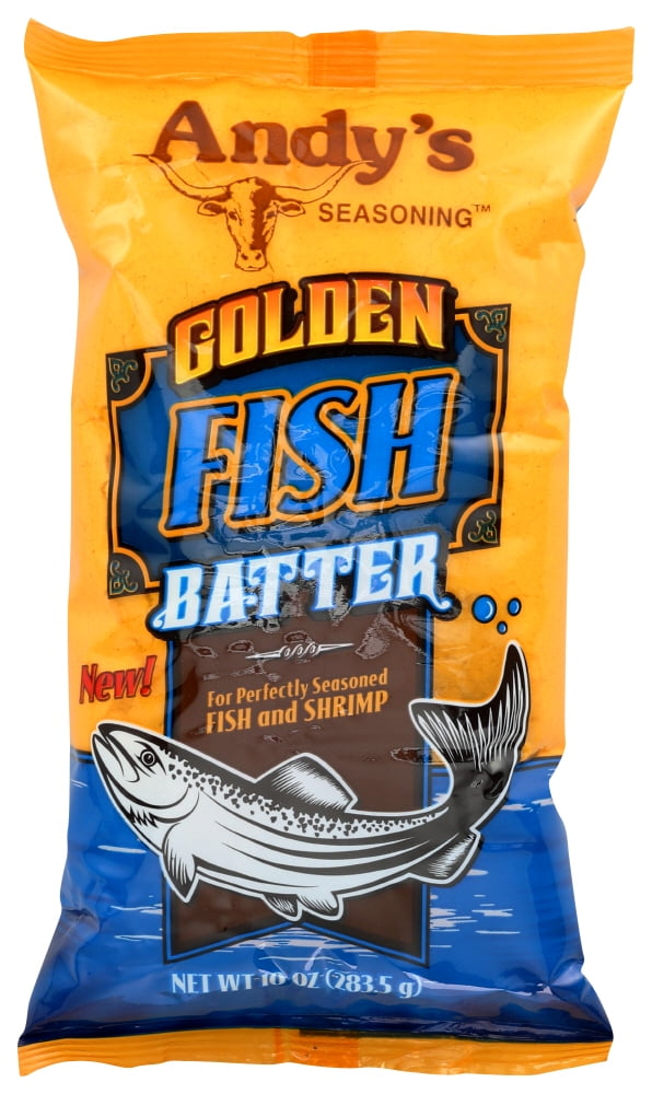 Andys, Fish Batter, 10 oz, Crispy Texture Seasoned Golden Coating ...