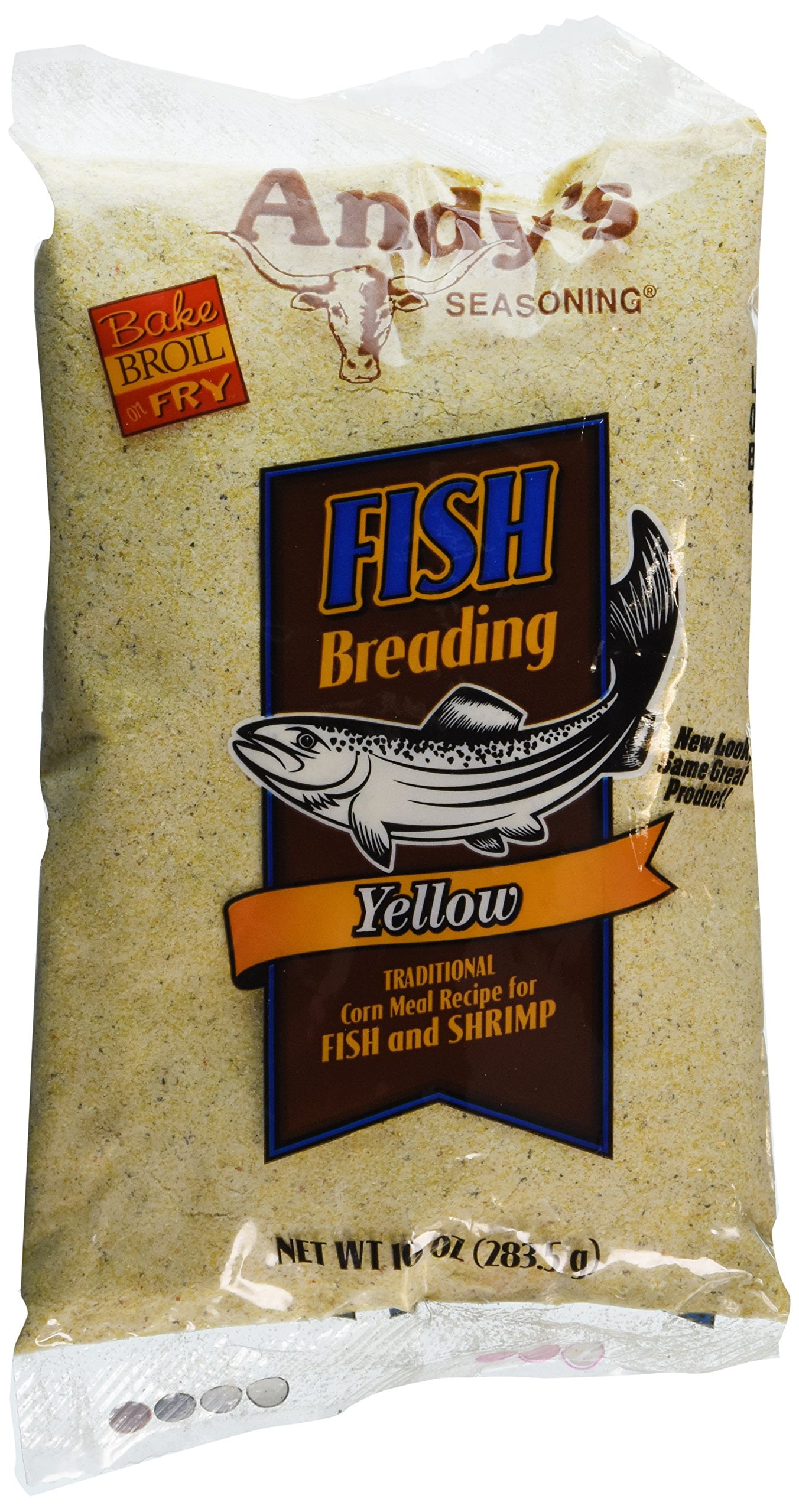 Andys Seasoning Yellow Fish Breading 10oz(Pack of 3) H1 - Walmart.com