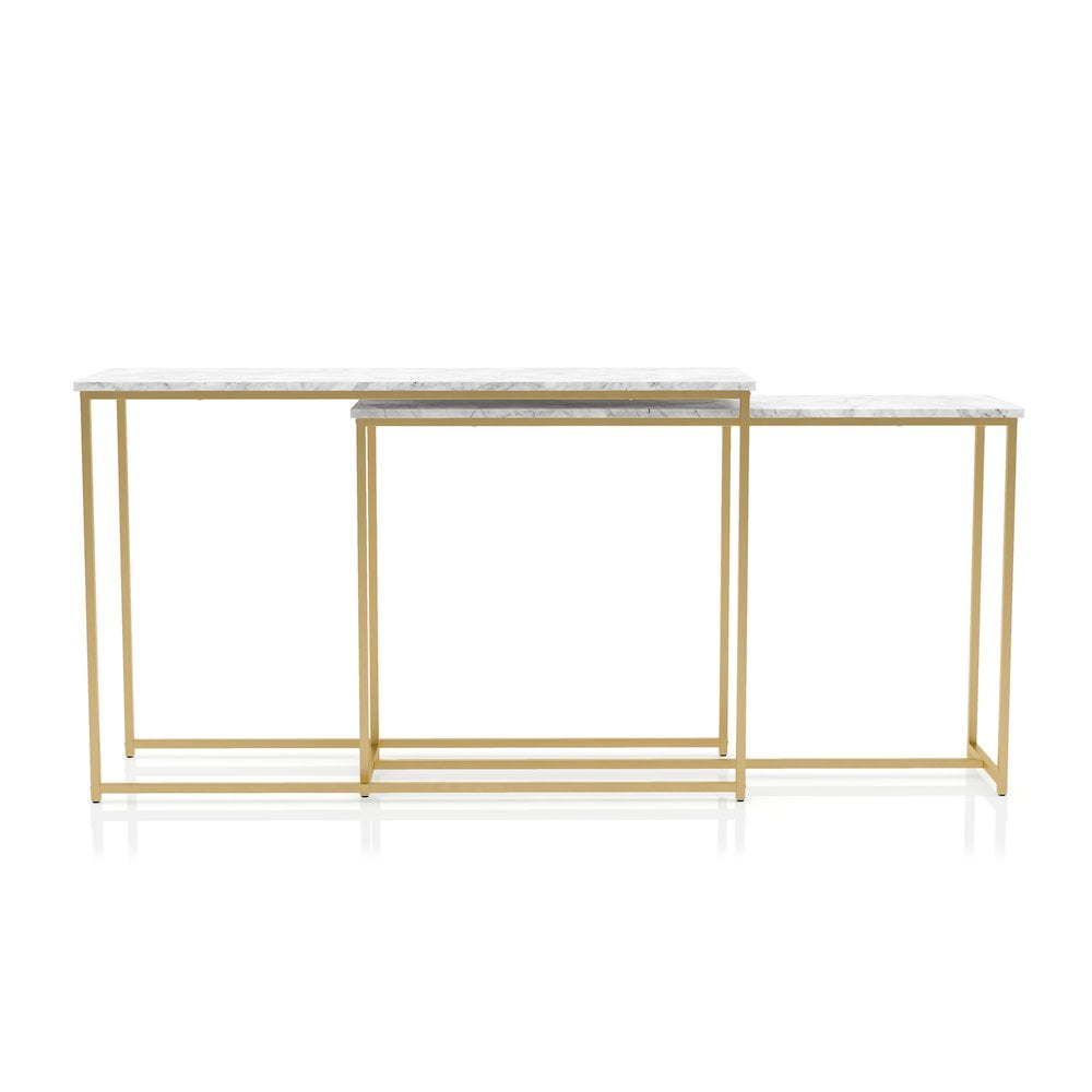 Furniture of America Dallan Metal 2-Piece Nesting Sofa Table - Walmart.com