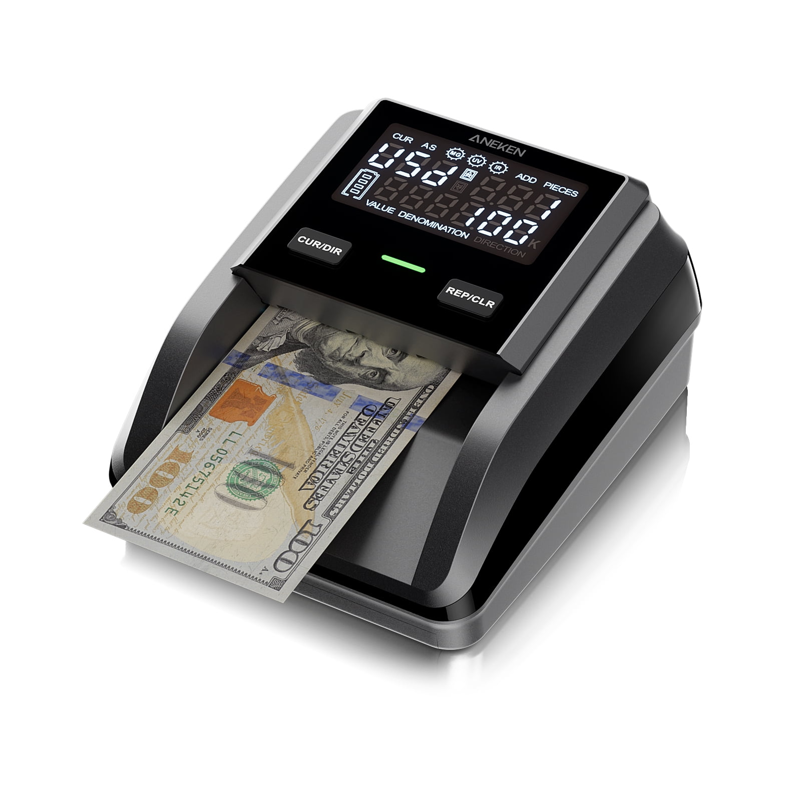 Aneken AL-139 Counterfeit Money Detector, 4-Way Orientation, UV IR ...