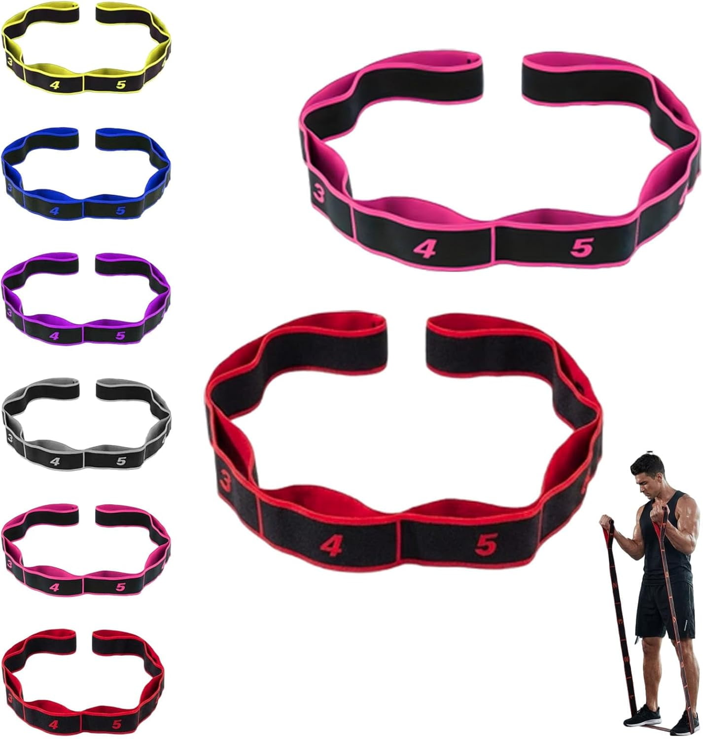Anelegant Fitness Resistance Band for Stretching and Yoga, Exercise ...