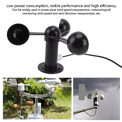 Anemometer Sensor Wind Speeds Cup, Wind Speed Sensor with 8M Waterproof ...