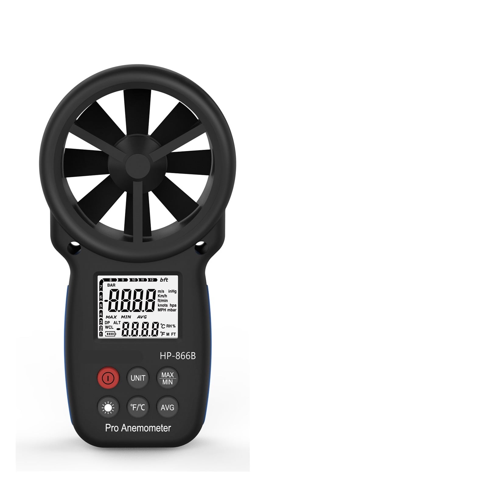 Anemometer Wind Speed & Temperature,Wind Chill Indicstion Hand-Held ...