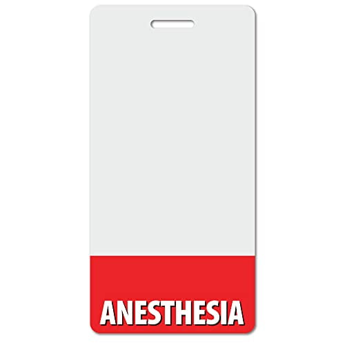 Anesthesia Heavy Duty Vertical Red (50 Pack) - Spill & Tear Proof Cards ...