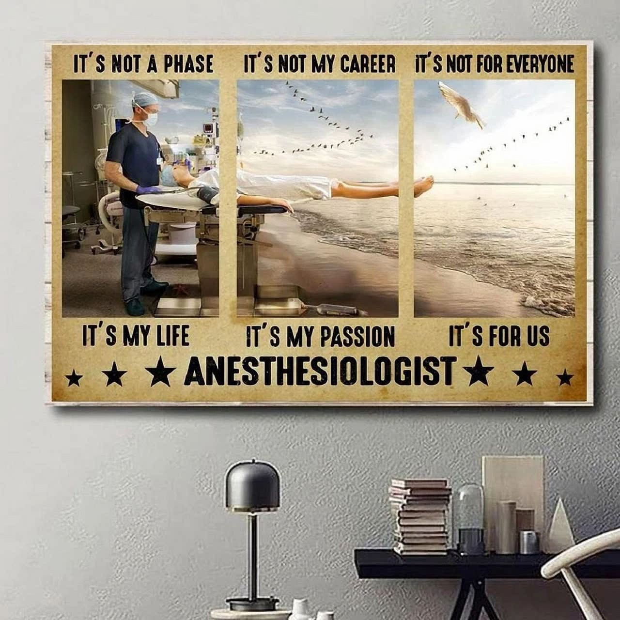 Anesthesiologist It'S Not A Phase It'S My Life Horizontal Home Decor ...