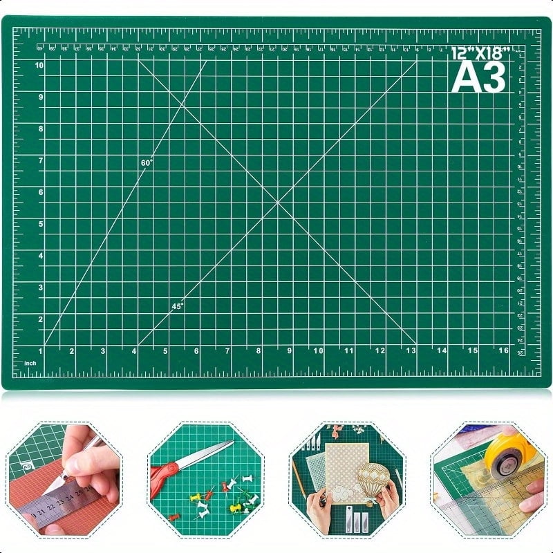 Anezus Self-Healing Sewing Mat 12 x 18 - Double-sided 5-layer PVC hand ...